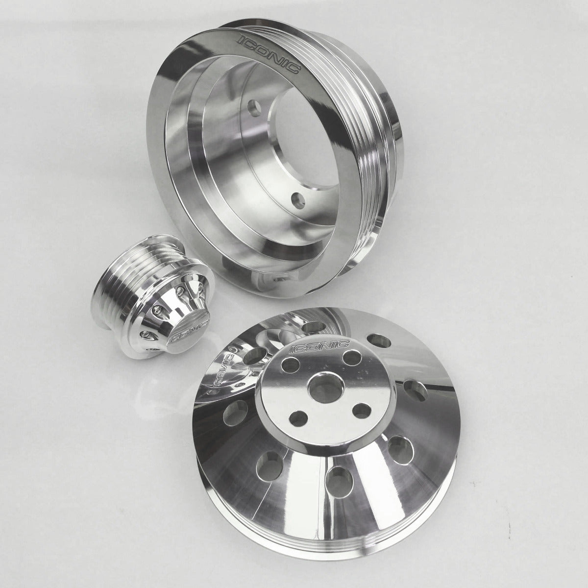 Iconic Serpentine Pulley Set (Crank,Water,Alt)